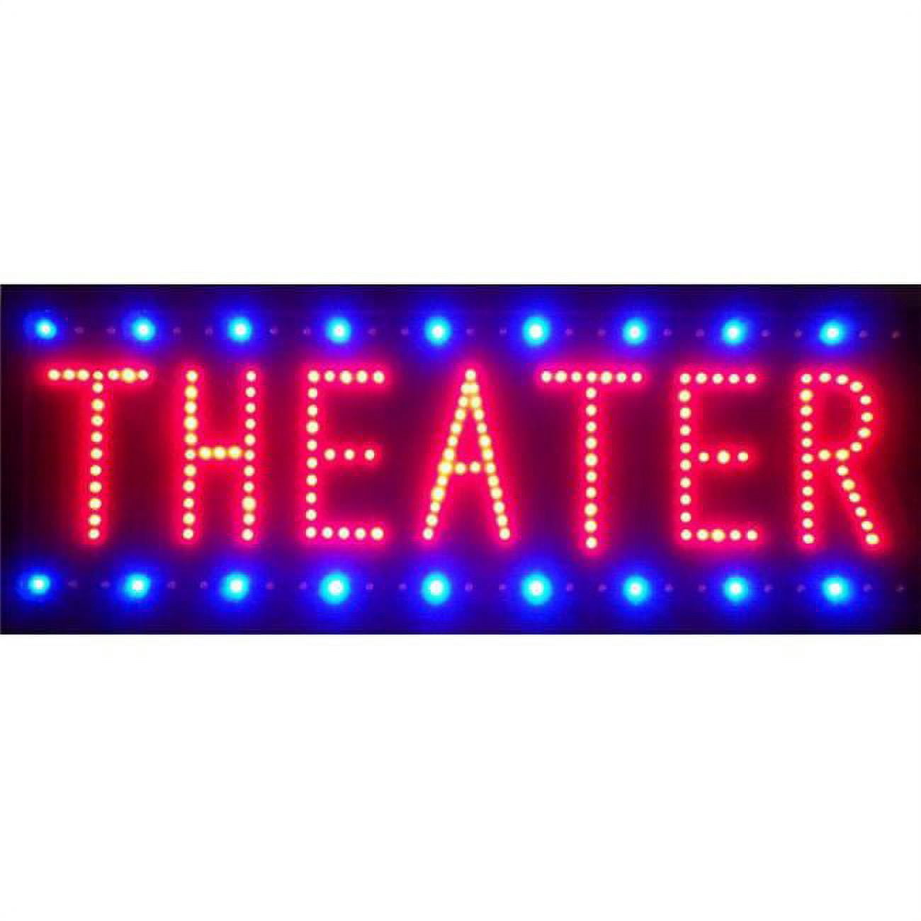 Everything Neon Theater Led Sign 16'' Tall x 26'' Wide x 1'' Deep ...