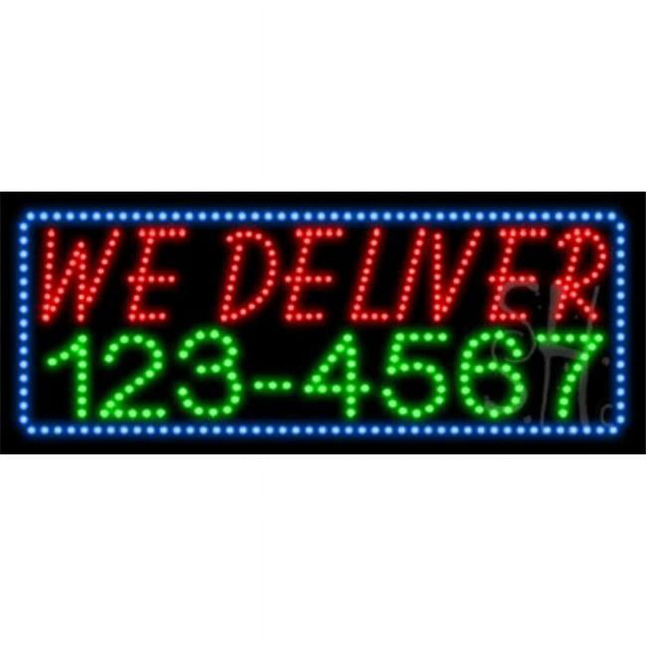 Everything Neon We Deliver with Phone Number Animated LED Sign 13 ...