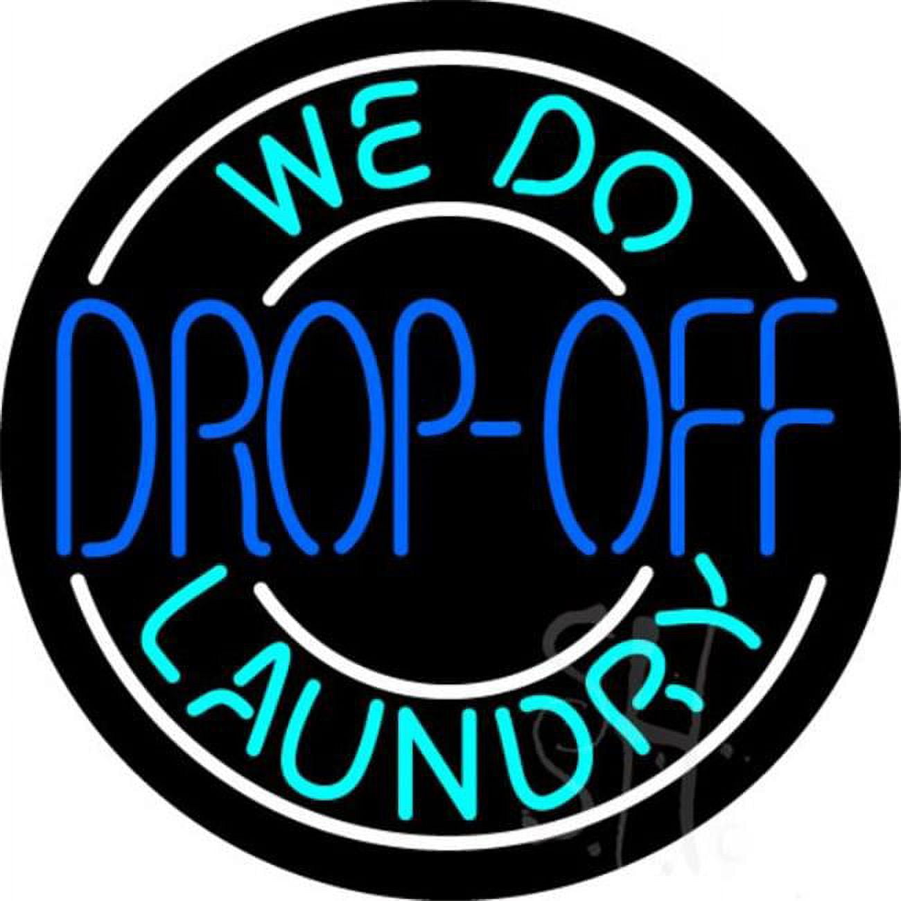Everything Neon We Do Drop Off Laundry LED Neon Sign 18 x 18 - inches ...