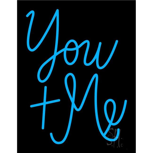 Everything Neon You + Me LED Neon Sign 14'' Tall x 18'' Wide - inches ...