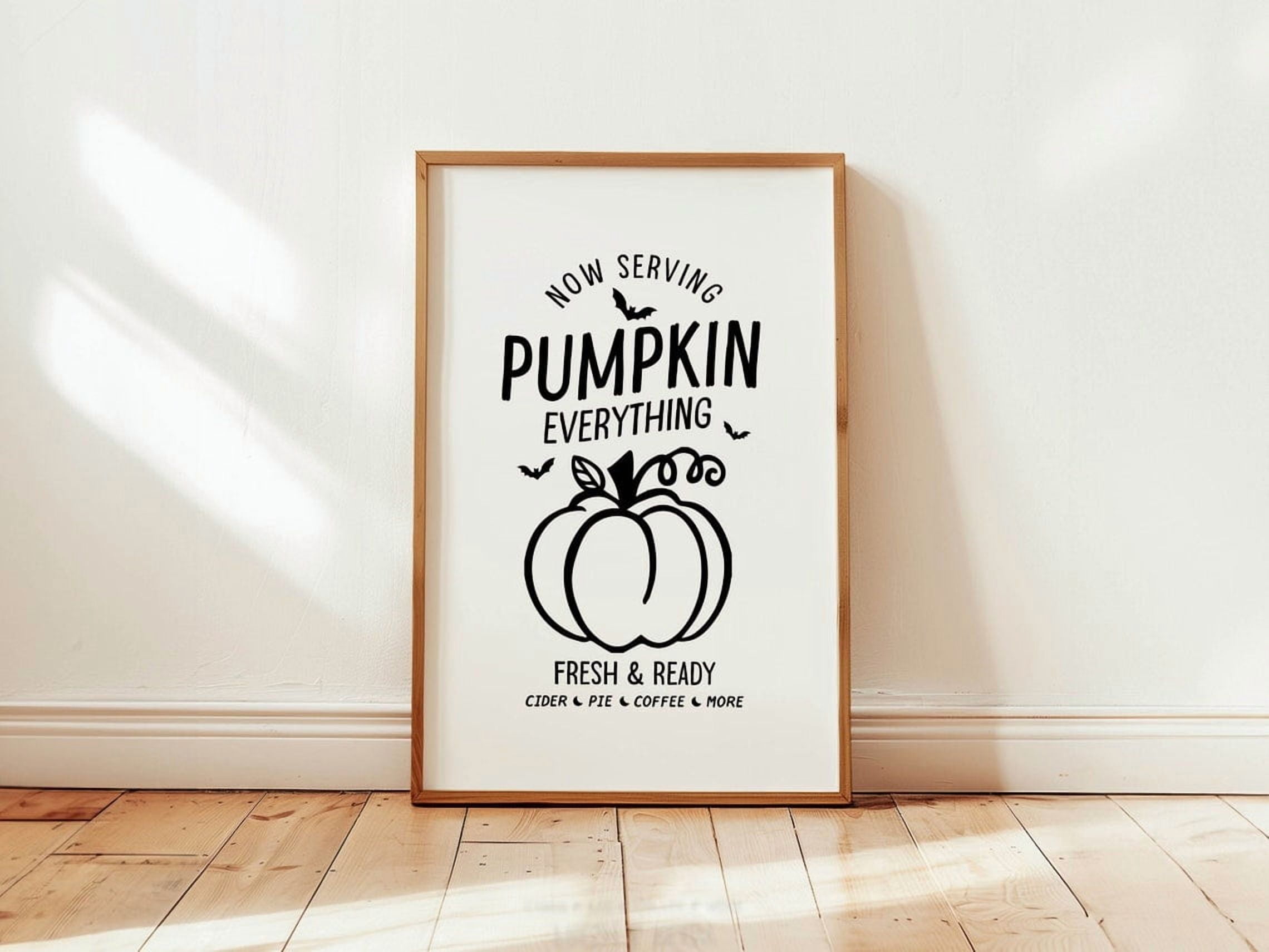 Everything Pumpkin Kitchen Wall Art, Unframed Paper Print Size 16x24 ...