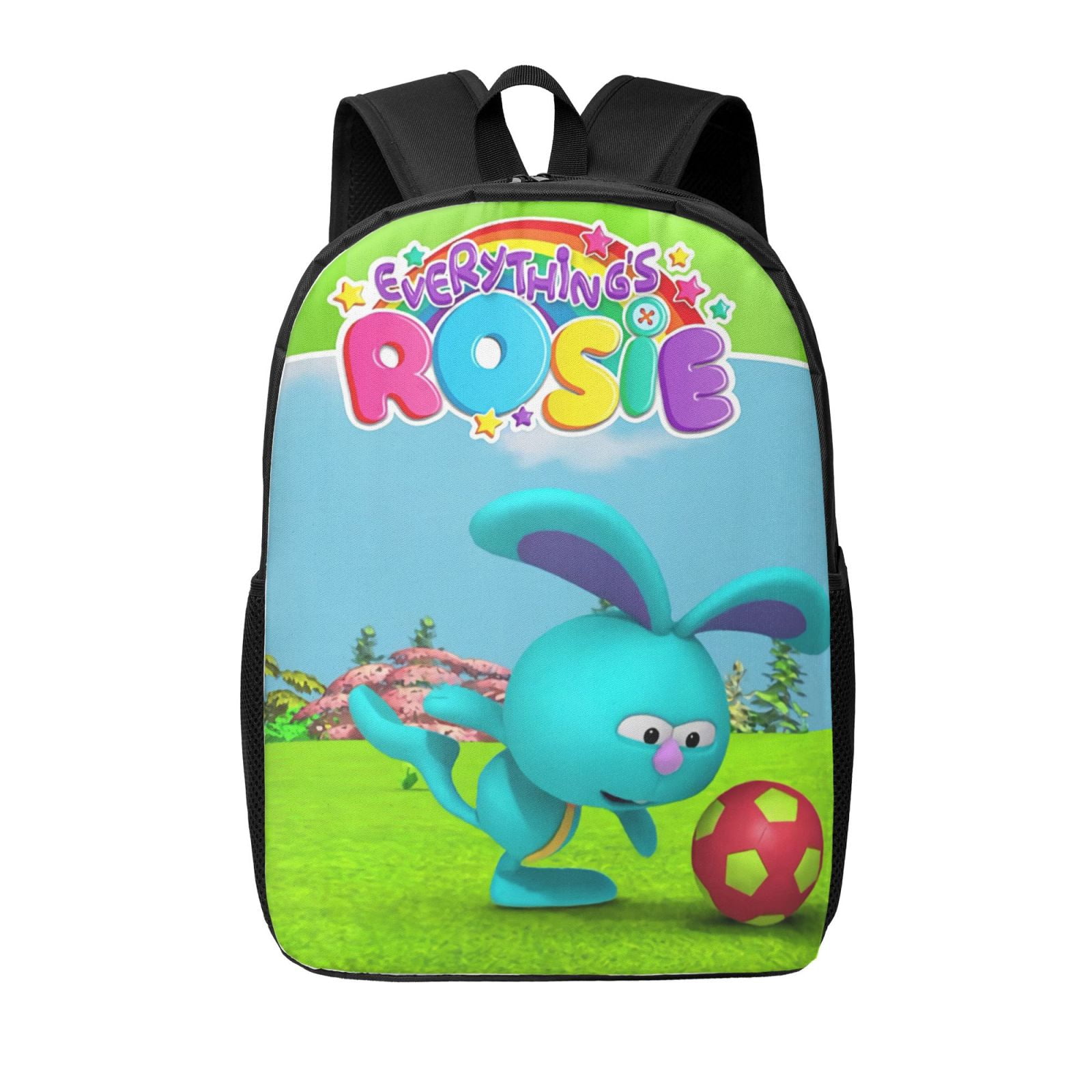 Everything'S Rosie Backpack 17in Large Cartoon Laptop Bag Casual Travel ...