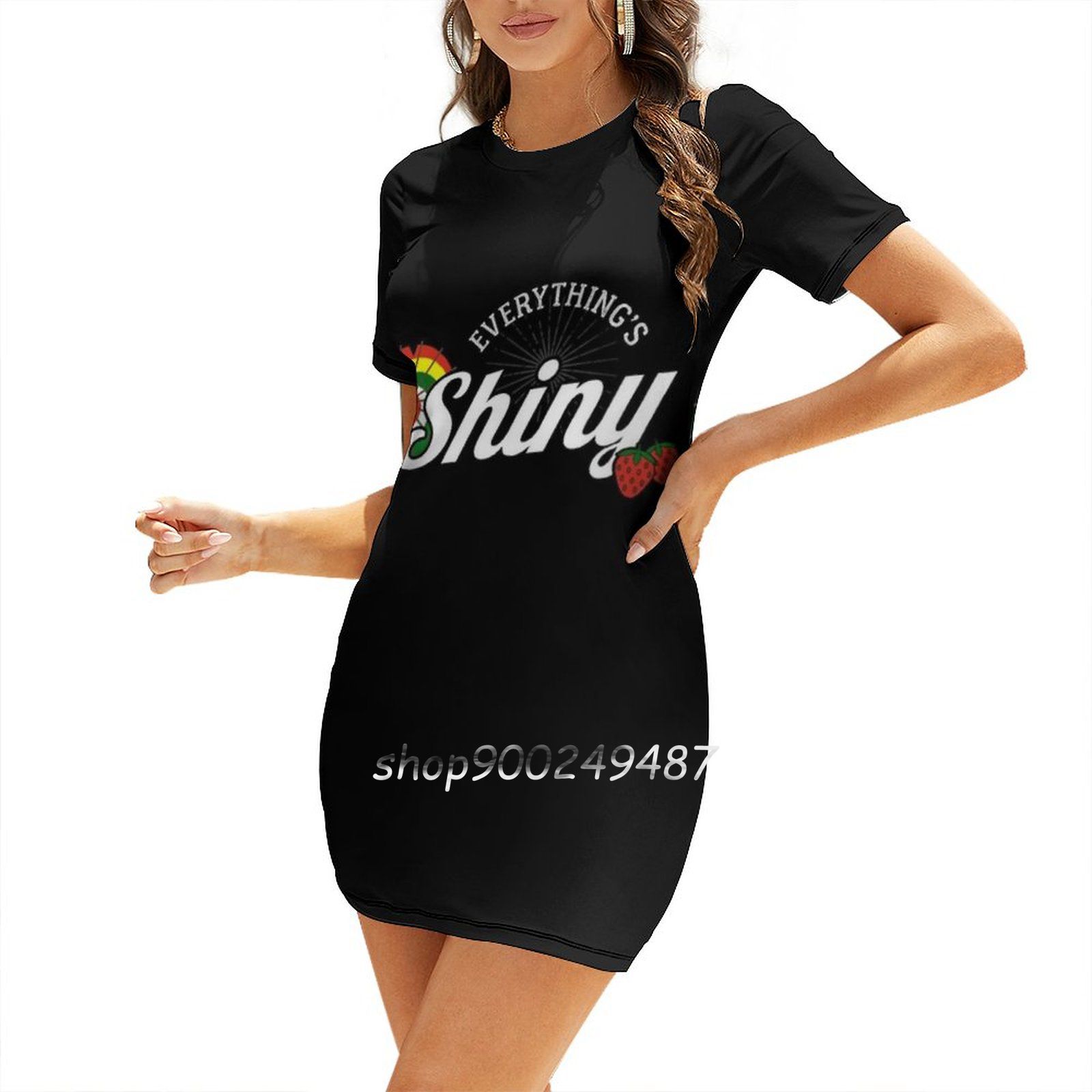 Everything'S Shiny Cap'N. Not To Fret. Sweet Elegant Dress Women Korean ...
