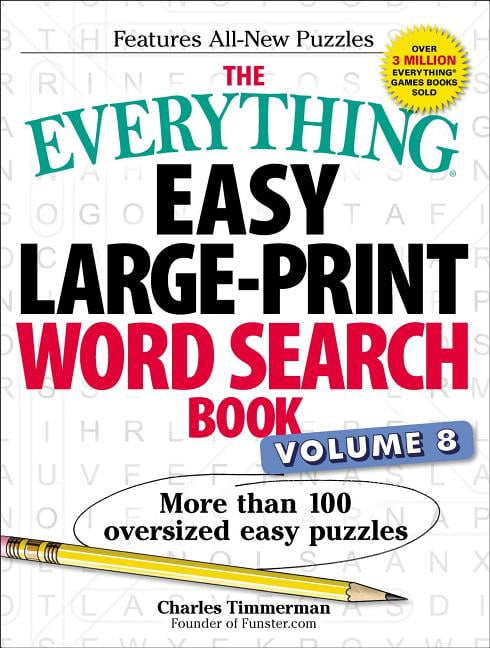 Everything(r) The Everything Easy Large-Print Word Search Book, Volume ...