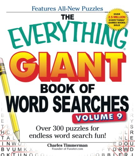 Pre-Owned The Everything Giant Book of Word Searches, Volume 9: Over ...