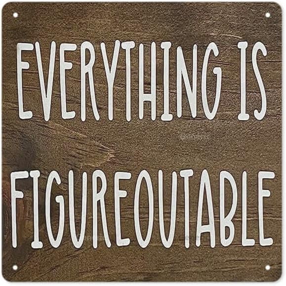 Everything Understands Farmhouse Countertop Sign Office Cubicle Sign ...