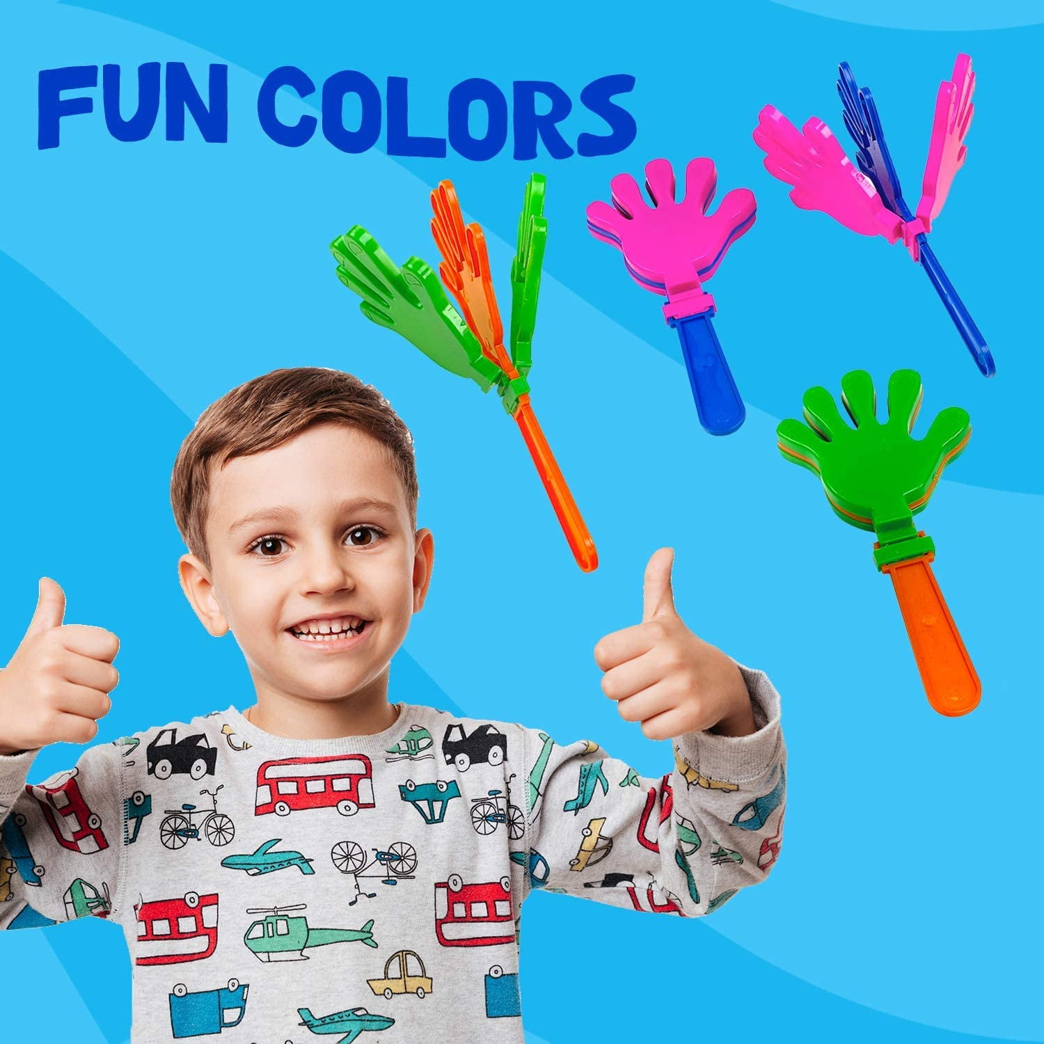 Everything You Need | Kicko Hand Clapper Noisemakers - 12 Pieces Of 75 ...