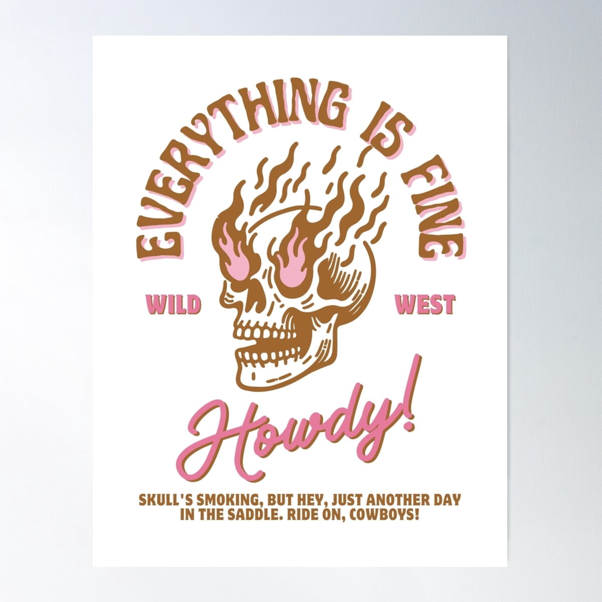 Everything is Fine Poster, 24x36 UNFRAMED - Walmart.com