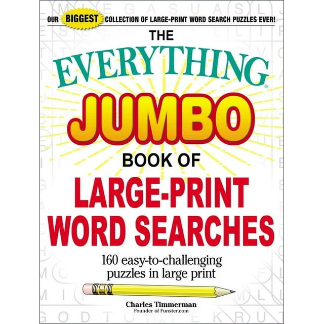Everything(r) The Everything Jumbo Book of Large-Print Word Searches ...