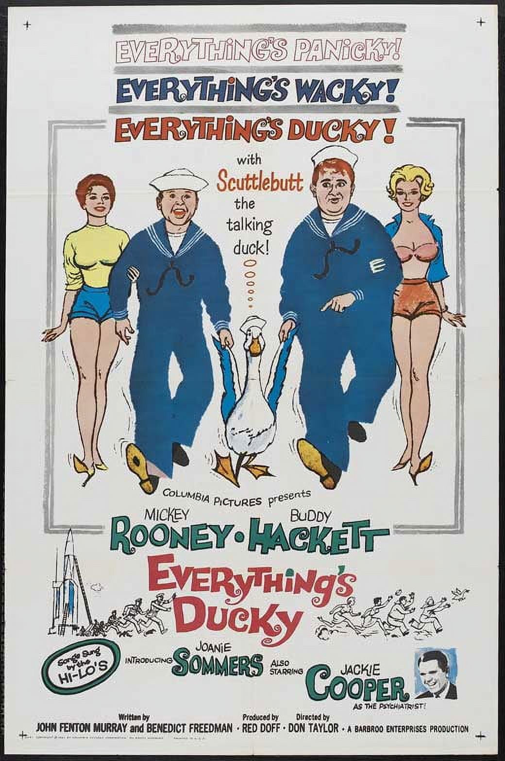 Everything's Ducky - movie POSTER (Style B) (27" x 40") (1961 ...