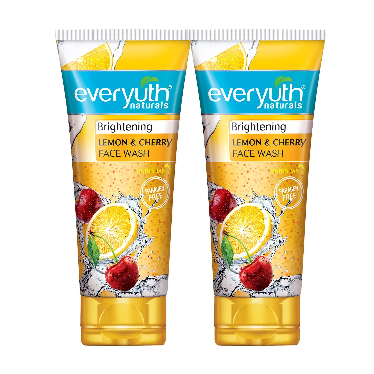 Everyuth Brightening Lemon Cherry Face Wash 150 gm (Pack of 2 ...