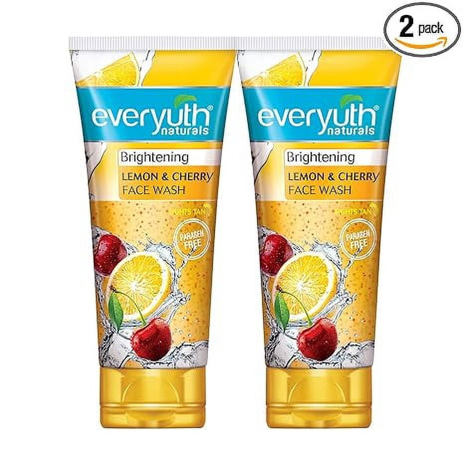 Everyuth Naturals Brightening Lemon&Cherry Face Wash 150 G (Pack Of 2 ...