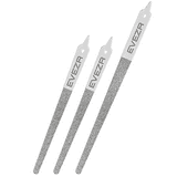 EVEZR 3Pcs 100 Grit Sharp Stainless Steel Pointed Nail File Set ...