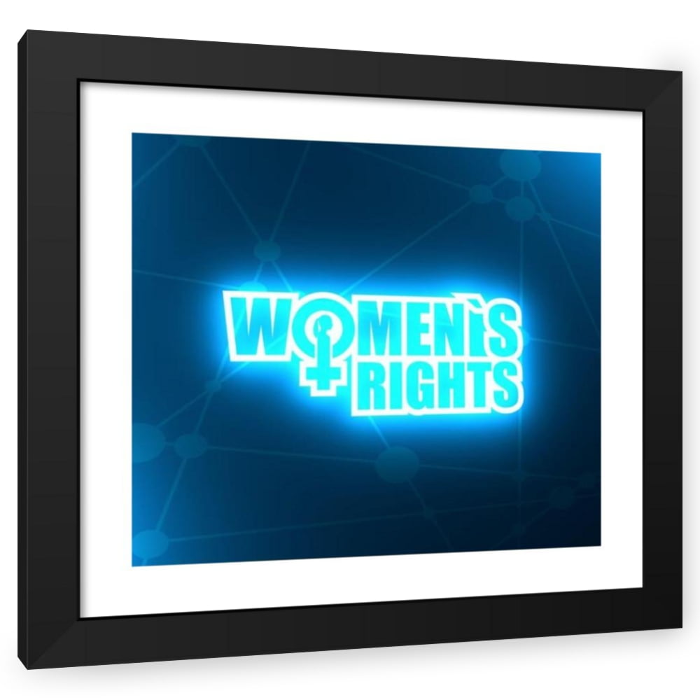 Evgeny Gromov 12x11 Black Modern Wood Framed Wall Art Titled Female