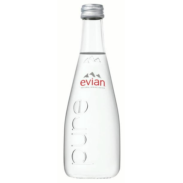 Evian Natural Spring Water, 11.1 Fl Oz, Glass, 20-Pack - Walmart.com