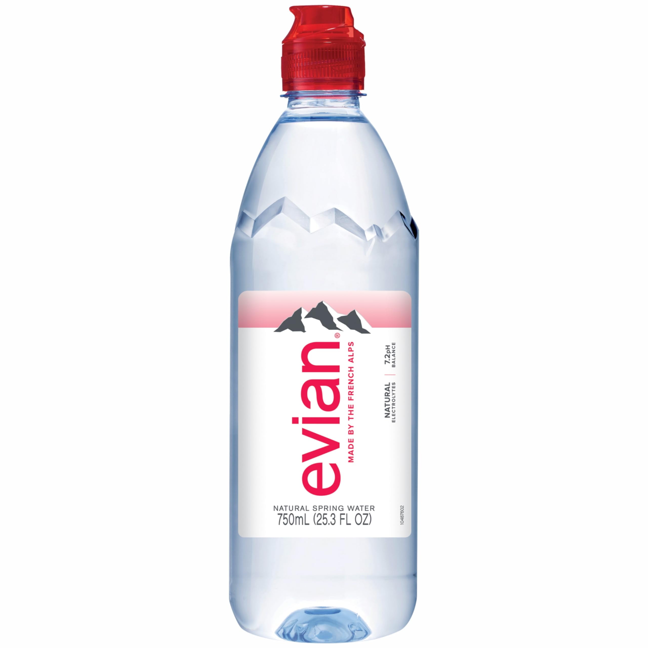 Evian's Spring Water - Spring Water Natural Sport Cap - Case of 12-25.4 ...
