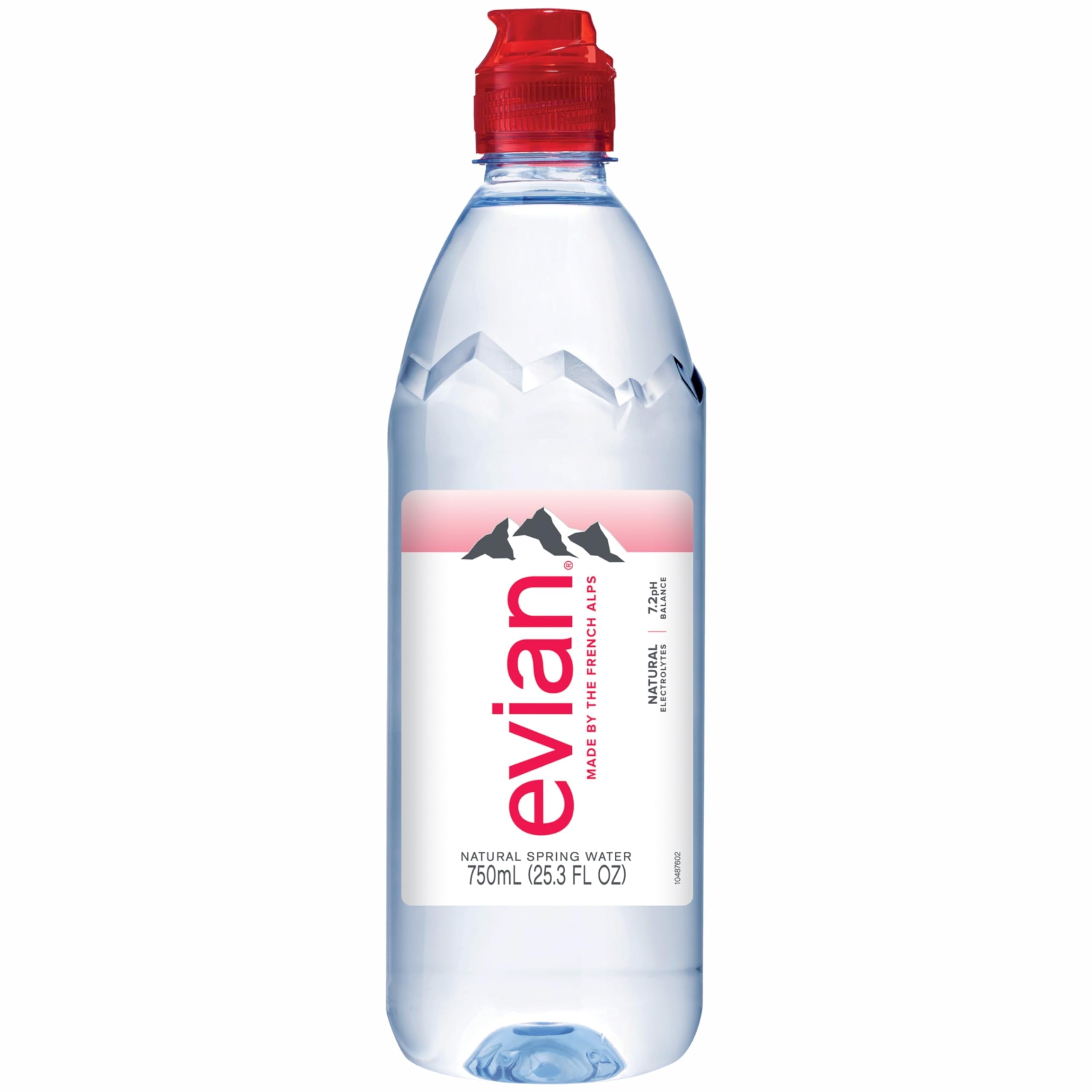 Evian's Spring Water - Spring Water Natural Sport Cap - Case of 12-25.4 ...