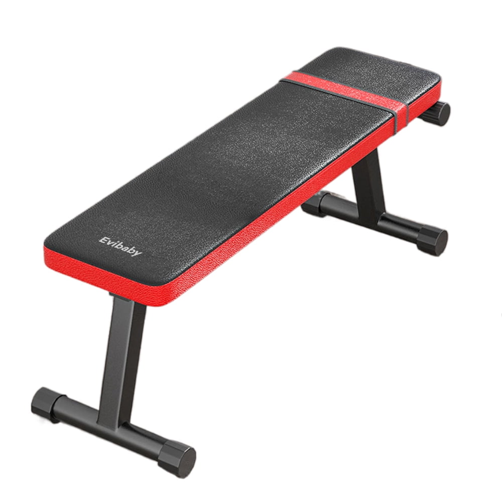 Evibaby Exercise benches, Flat Bench, Foldable Flat Weight Bench Easy ...