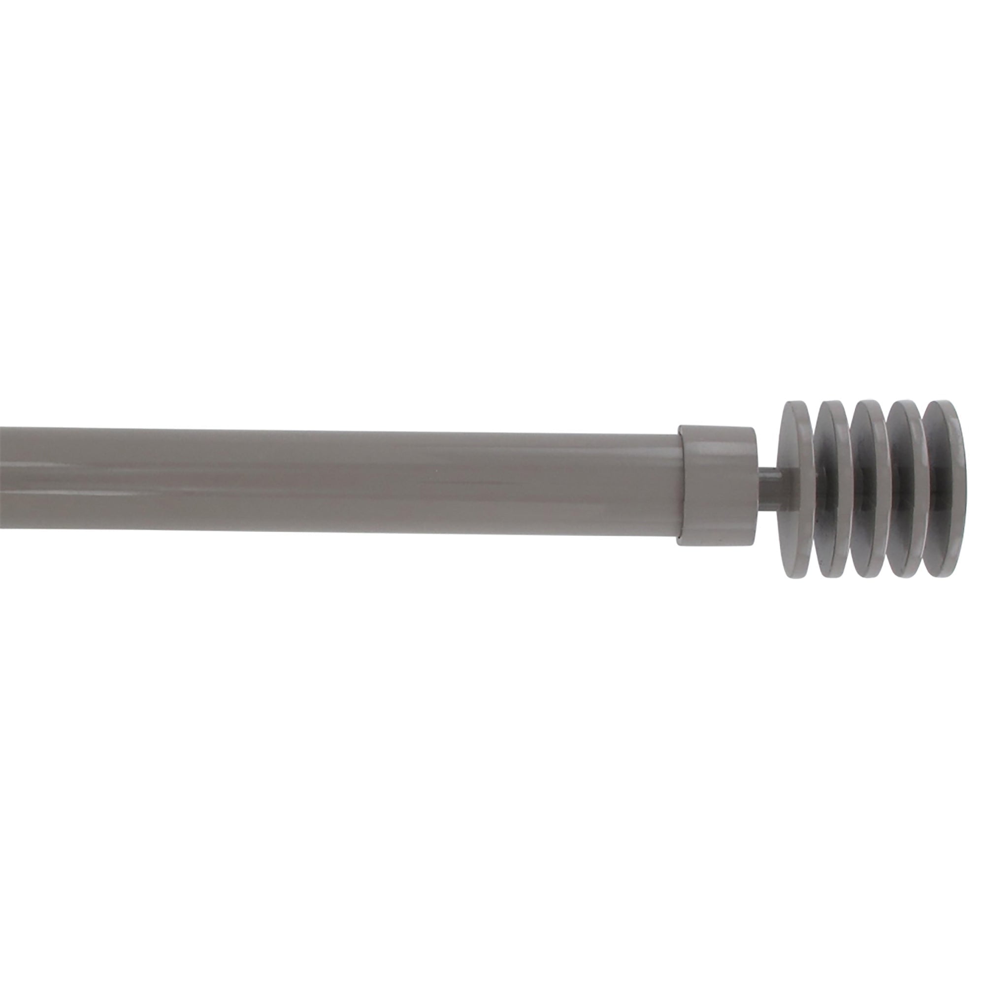 Evideco Adjustable 1" Single Window Curtain Rod 50" to 82" Grey - 50 ...