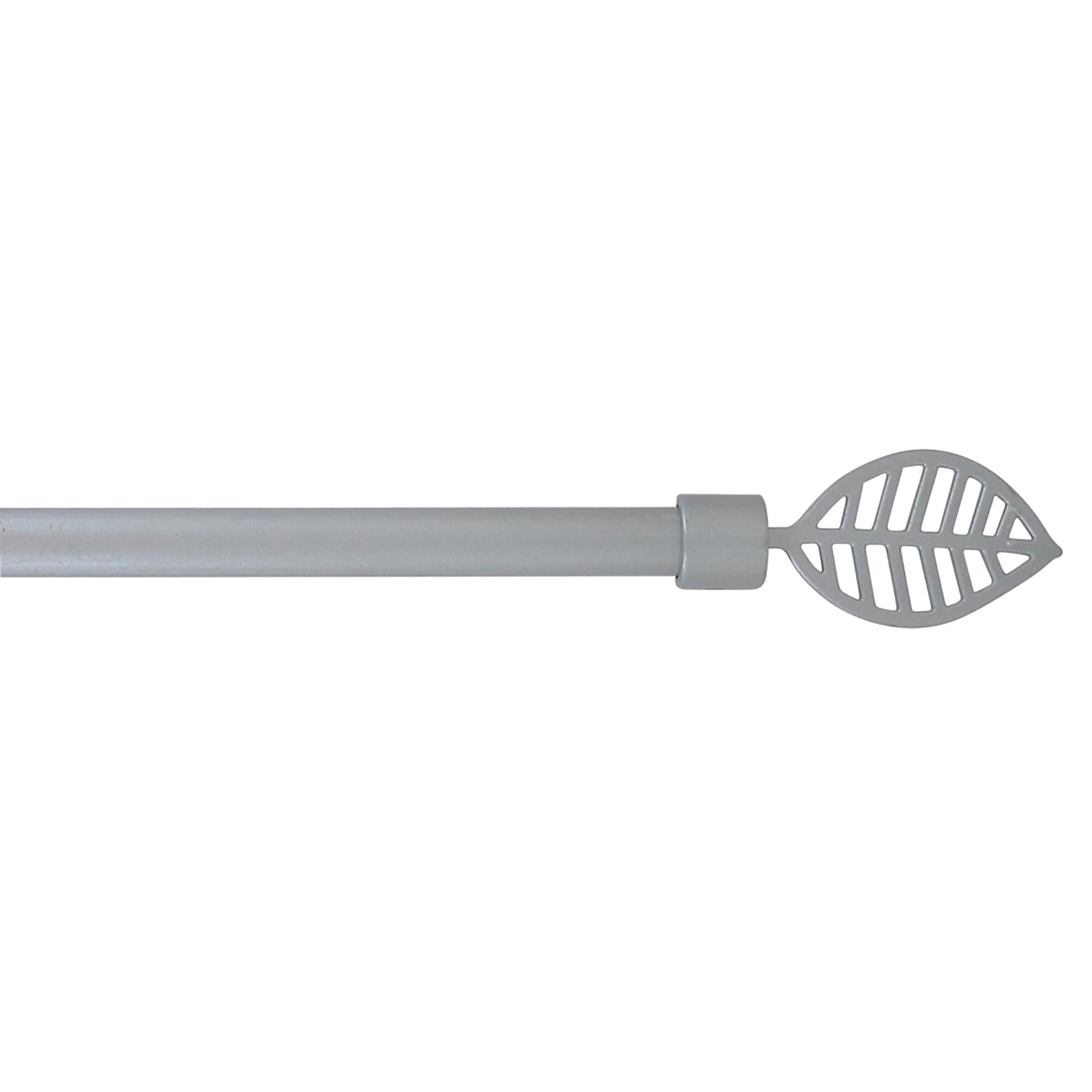 Evideco Adjustable 5/8" Single Window Curtain Rod 50" to 82" Grey - 50 ...