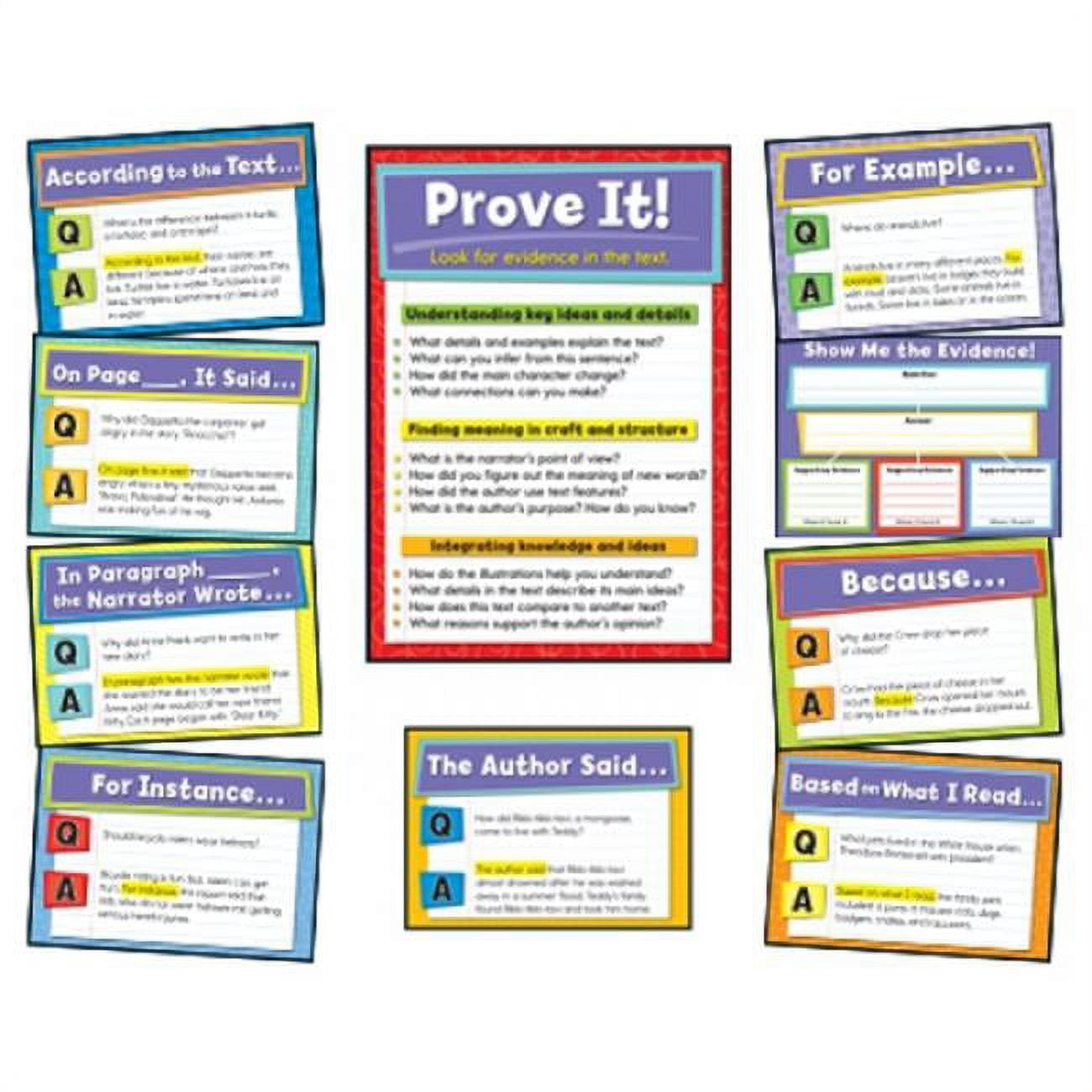 Evidence Based Reading & Writing Bulletin Board Set - Walmart.com