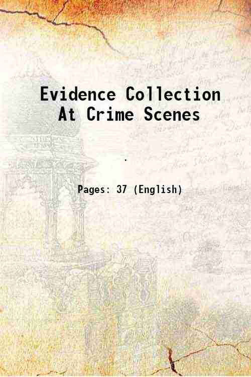 Evidence Collection At Crime Scenes - Walmart.com