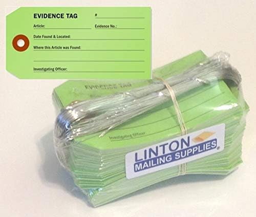 Evidence TAG Identification Tag, 4.25" x 2.125" Durable Light Green ...