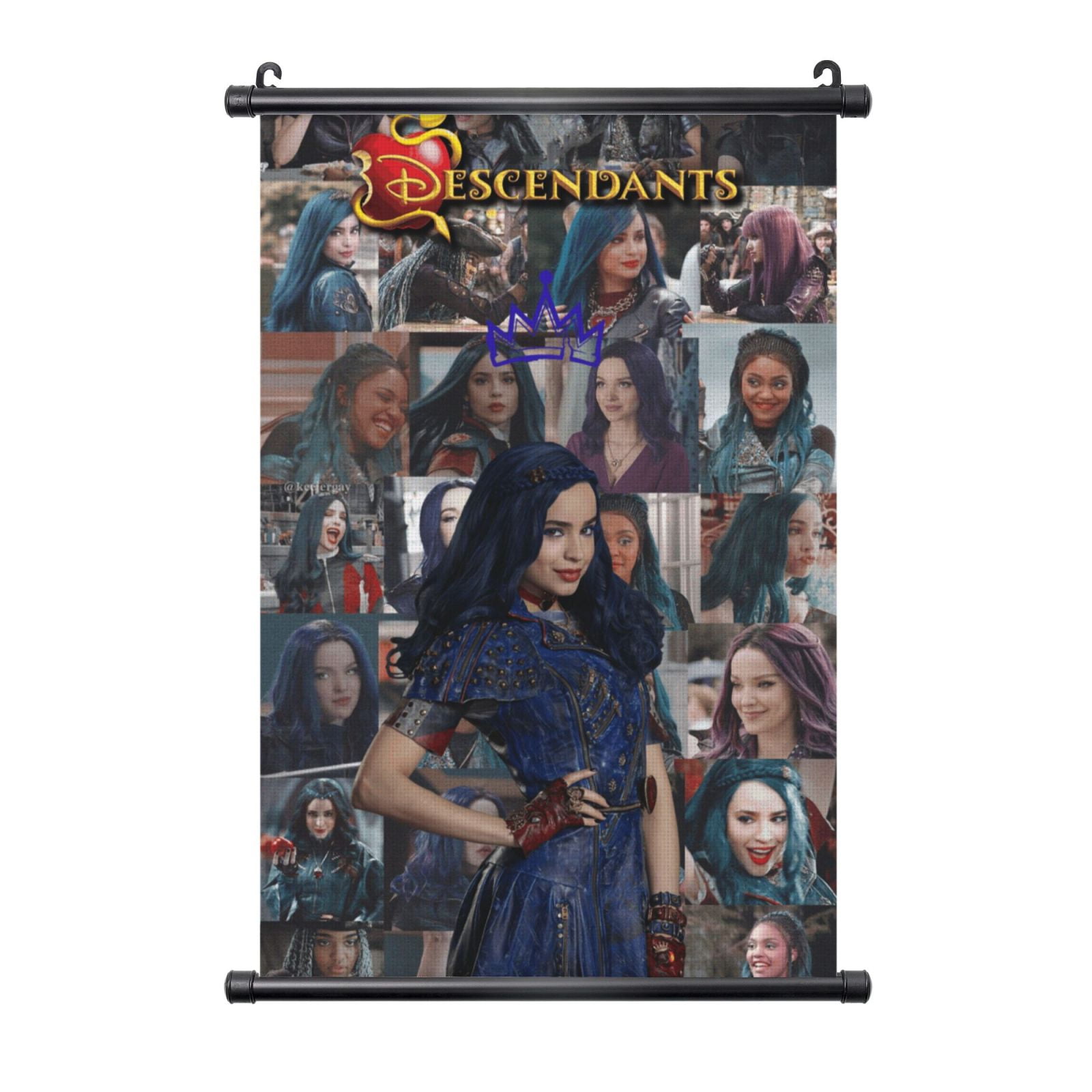 Evie Descendants Black Plastic Shaft Hanging Poster Canvas Wall Hanging ...