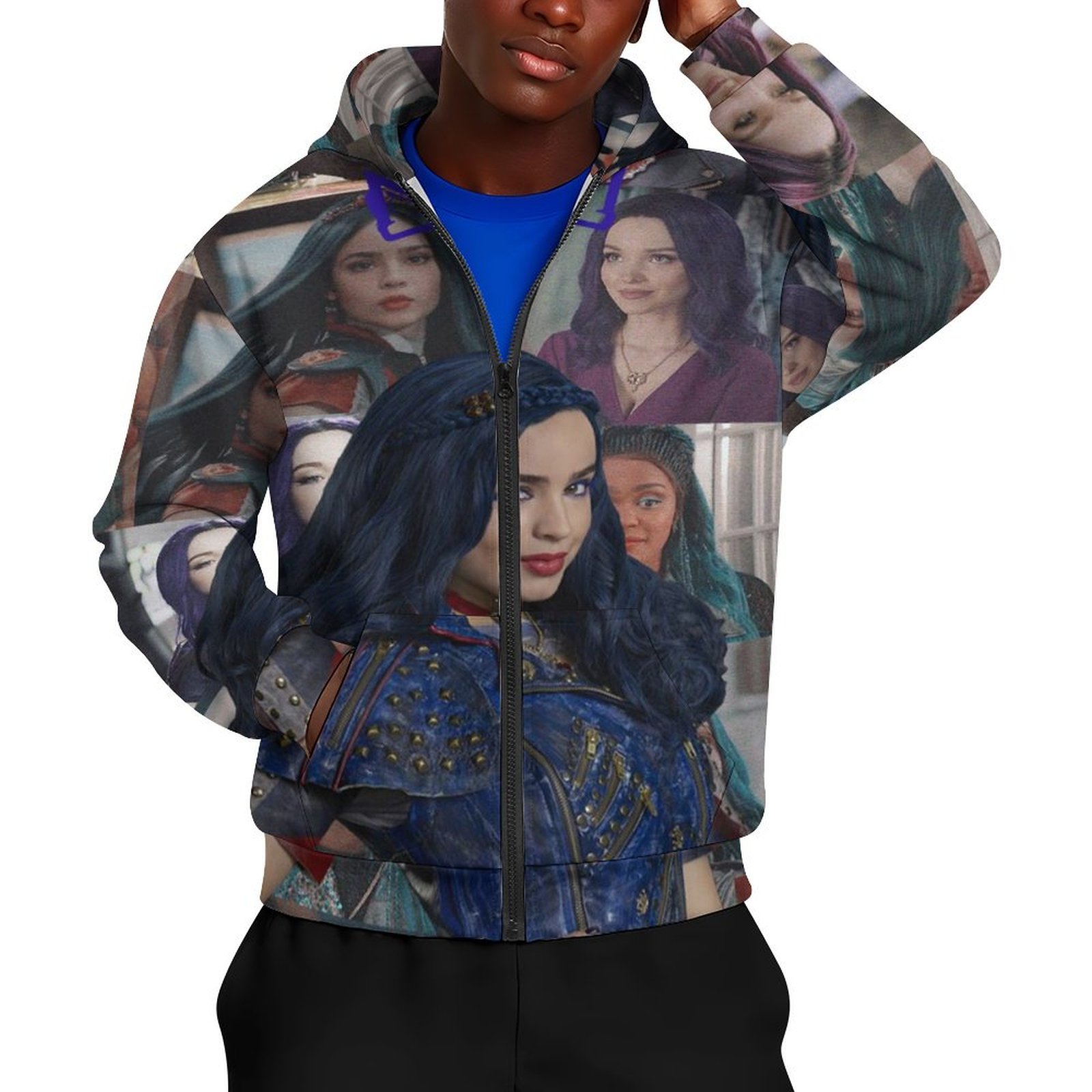 Evie Descendants Teen Sweatshirts Zipper Hoodies Coat Jacket With ...