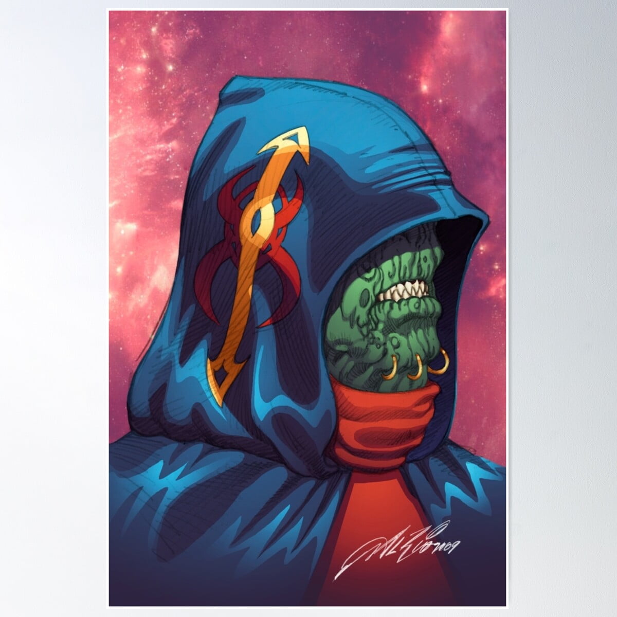 Evil Alien Diplomat Art By Al Rio Poster Wall Art, Modern Wall Decor ...