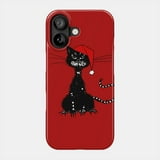 Evil Christmas Cat Funny Holiday Grumpy Phone Case for Apple iPhone 11 ...