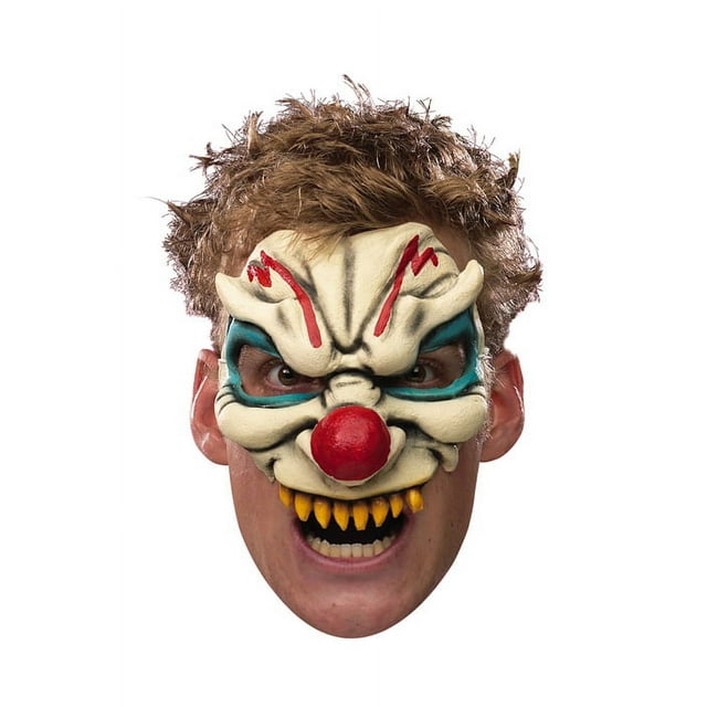 Evil Clown Adult Vinyl Chinless Mask - Walmart.com