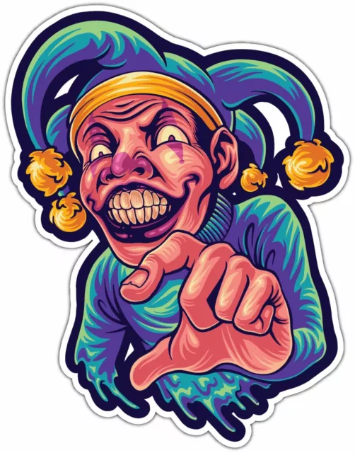 Evil Clown Horror Joker Evil Jester Scary Car Stickerphone Decal Water ...