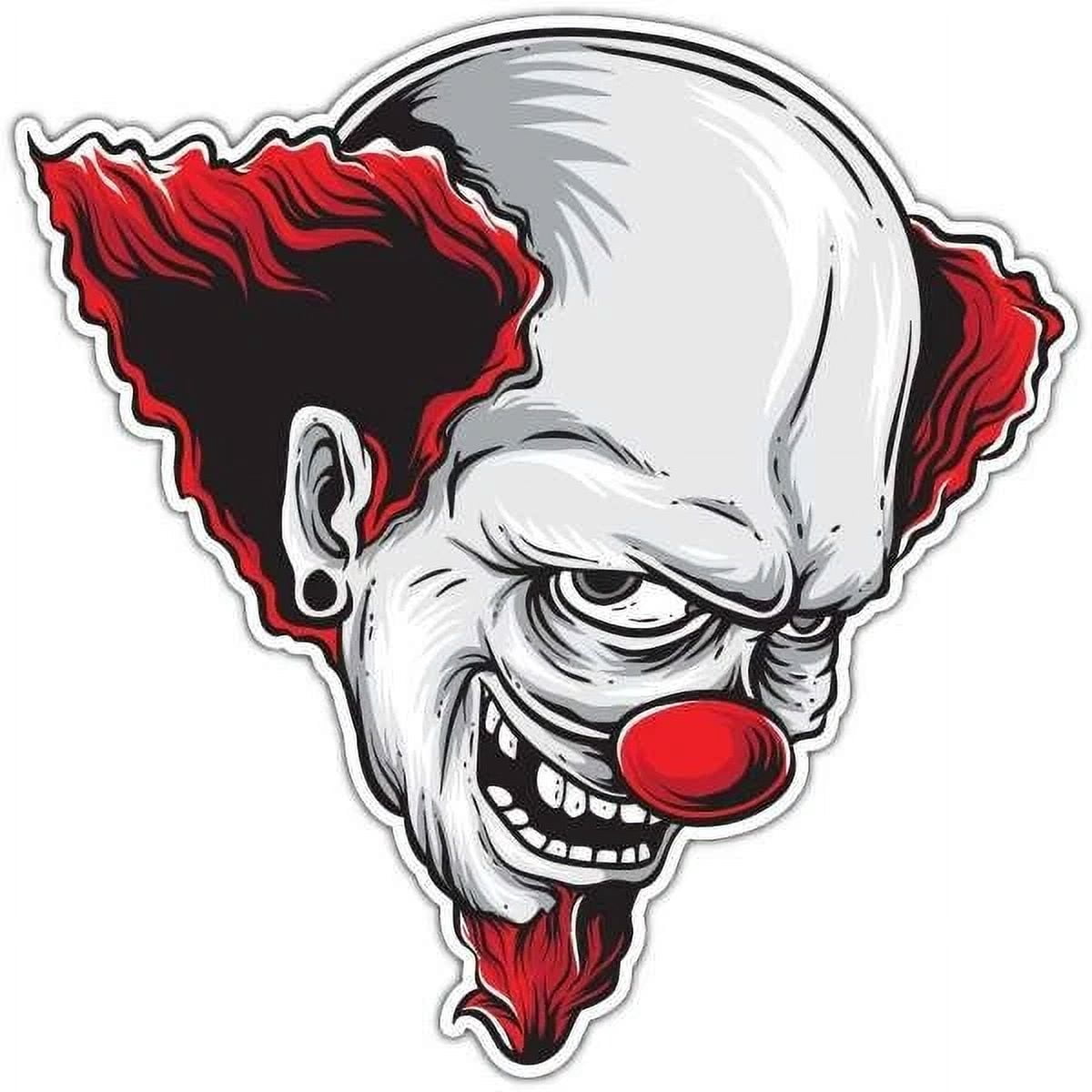 Evil Clown Jester Joker Angry Circus Car Window Stickerphone Decal ...