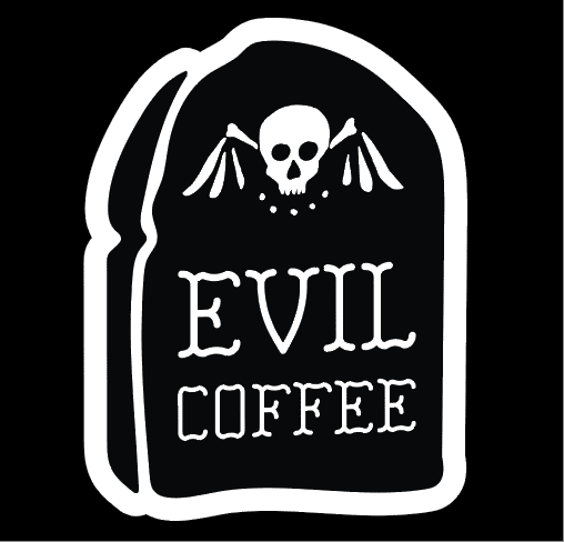 Evil Coffee Cool Helmet Stickers - Gothic Sticker, Skull Decals, 3 Pack ...