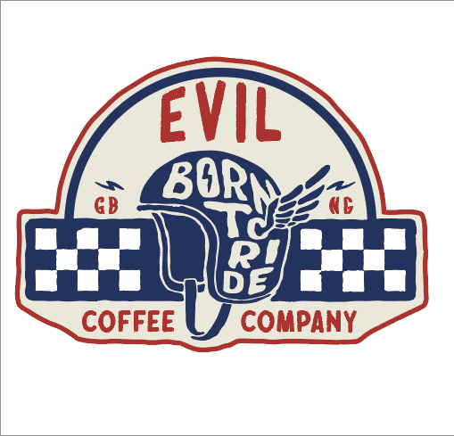 Evil Coffee Cool Helmet Stickers - Moto Sticker, Motocross Decals, 3 ...