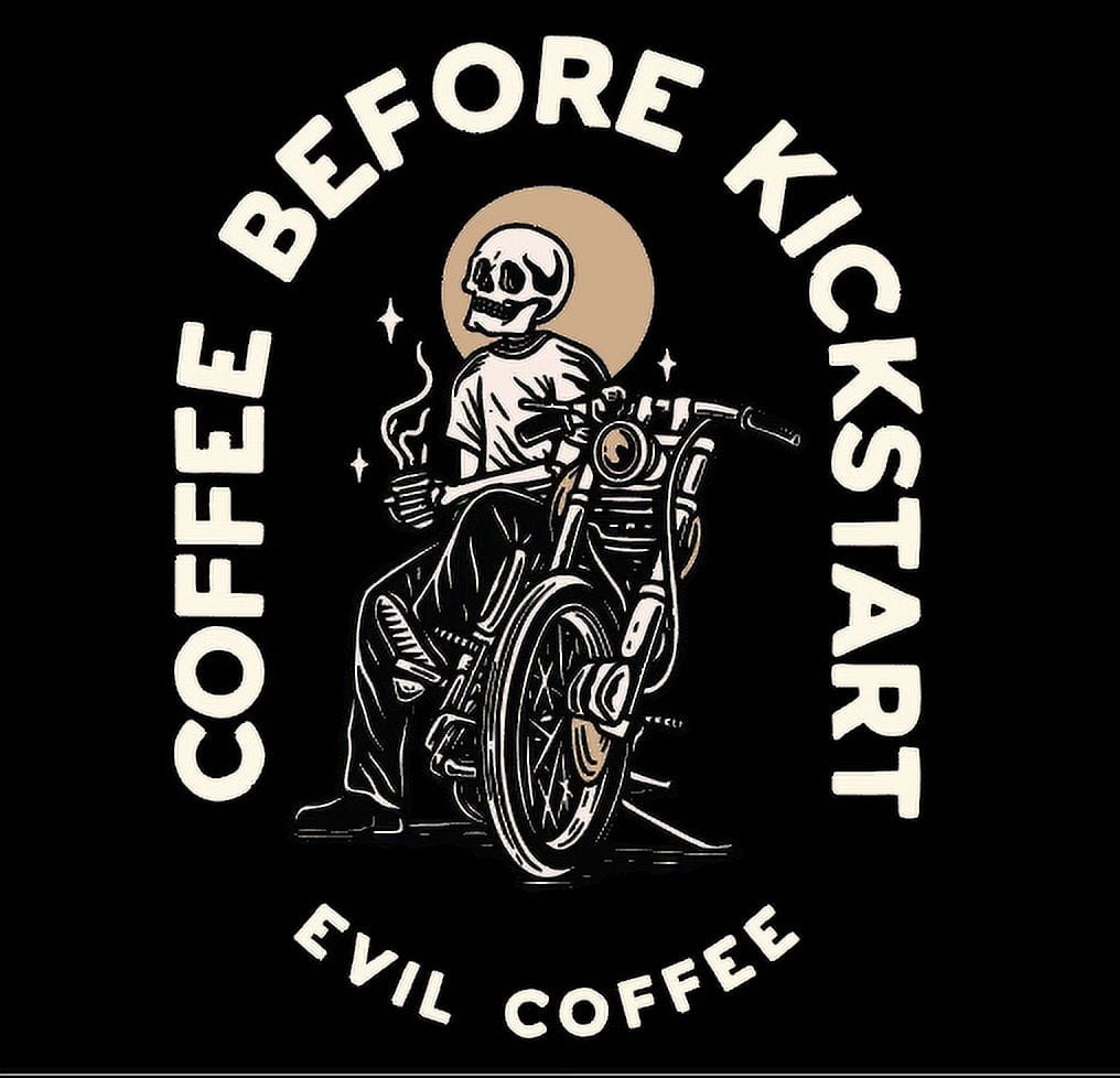 Evil Coffee Cool Helmet Stickers - Moto Sticker, Motocross Decals, 3 ...