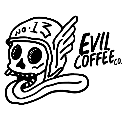 Evil Coffee Cool Helmet Stickers - Moto Sticker, Motocross Decals, 3 ...