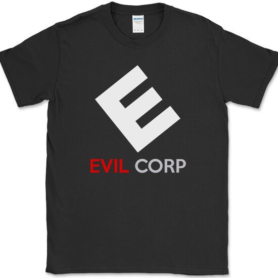Evil Corp T-Shirt Funny TV Show Humor Gift Novelty Graphic Tee ...
