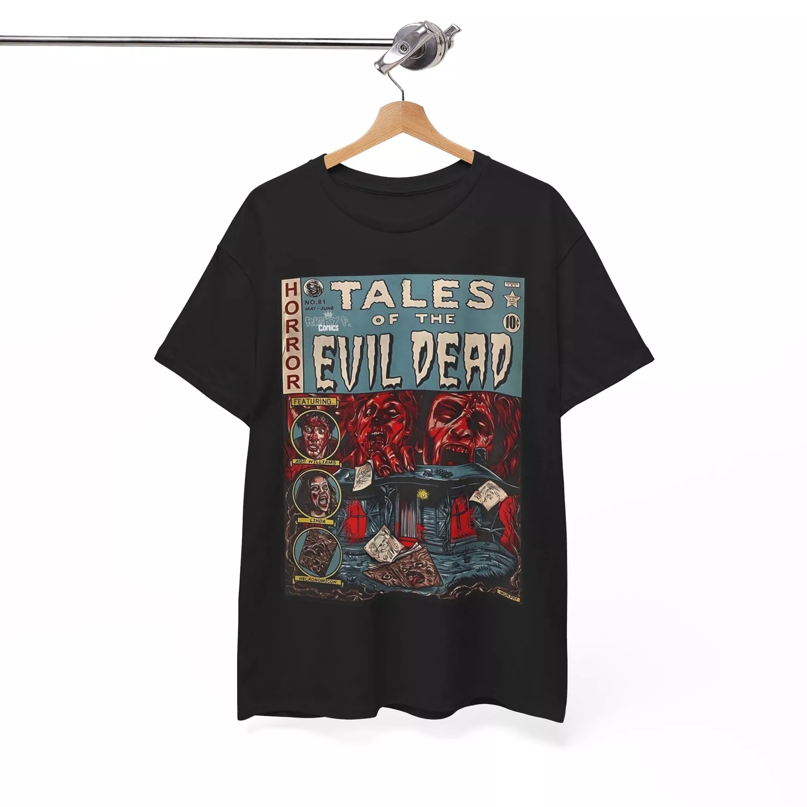 Evil Dead 1981 Movie Horror Ricky P Comics T shirt - Walmart.com