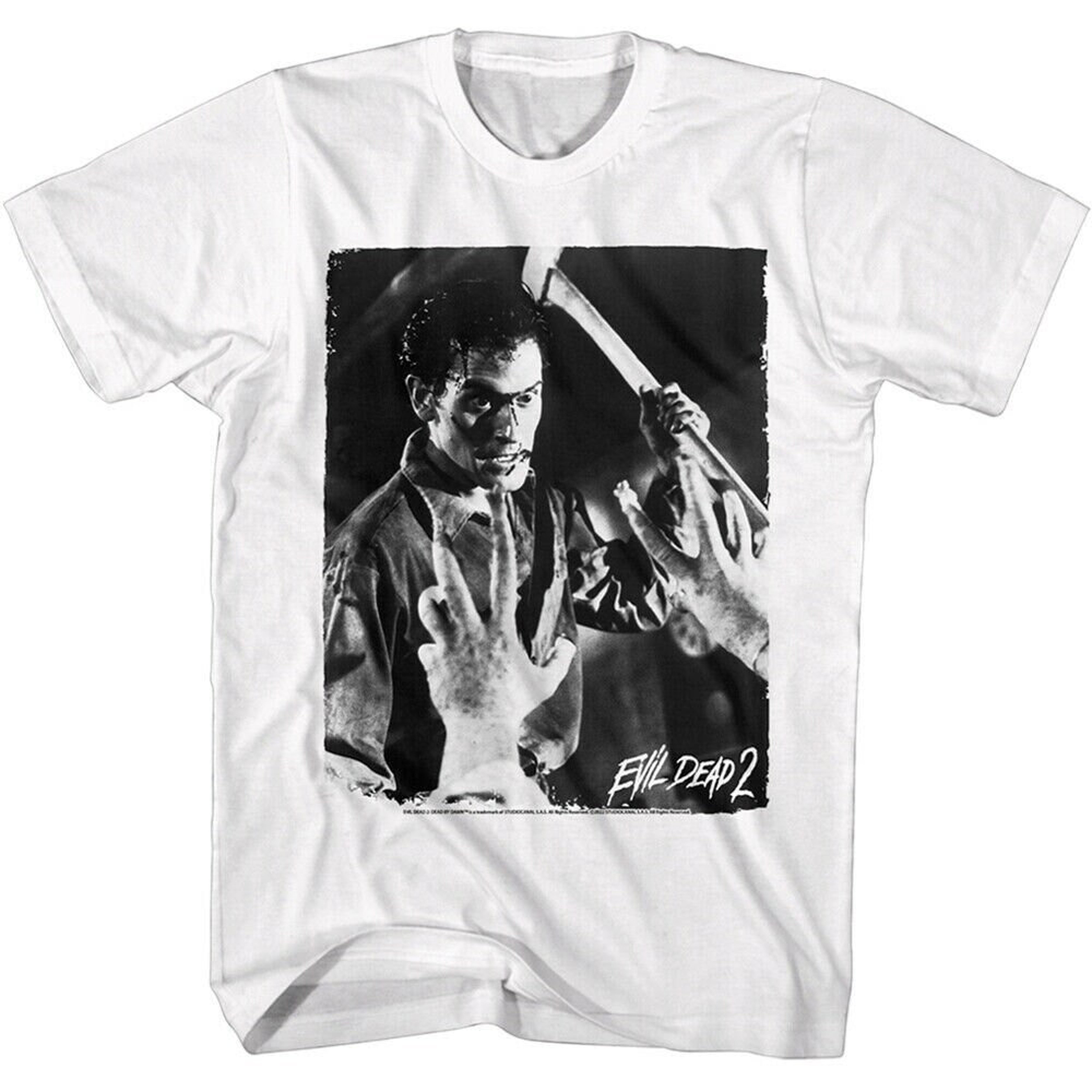 Evil Dead 2 Shirt Ash Axeman Bruce Campbell Zombie Horror Movie Tees ...