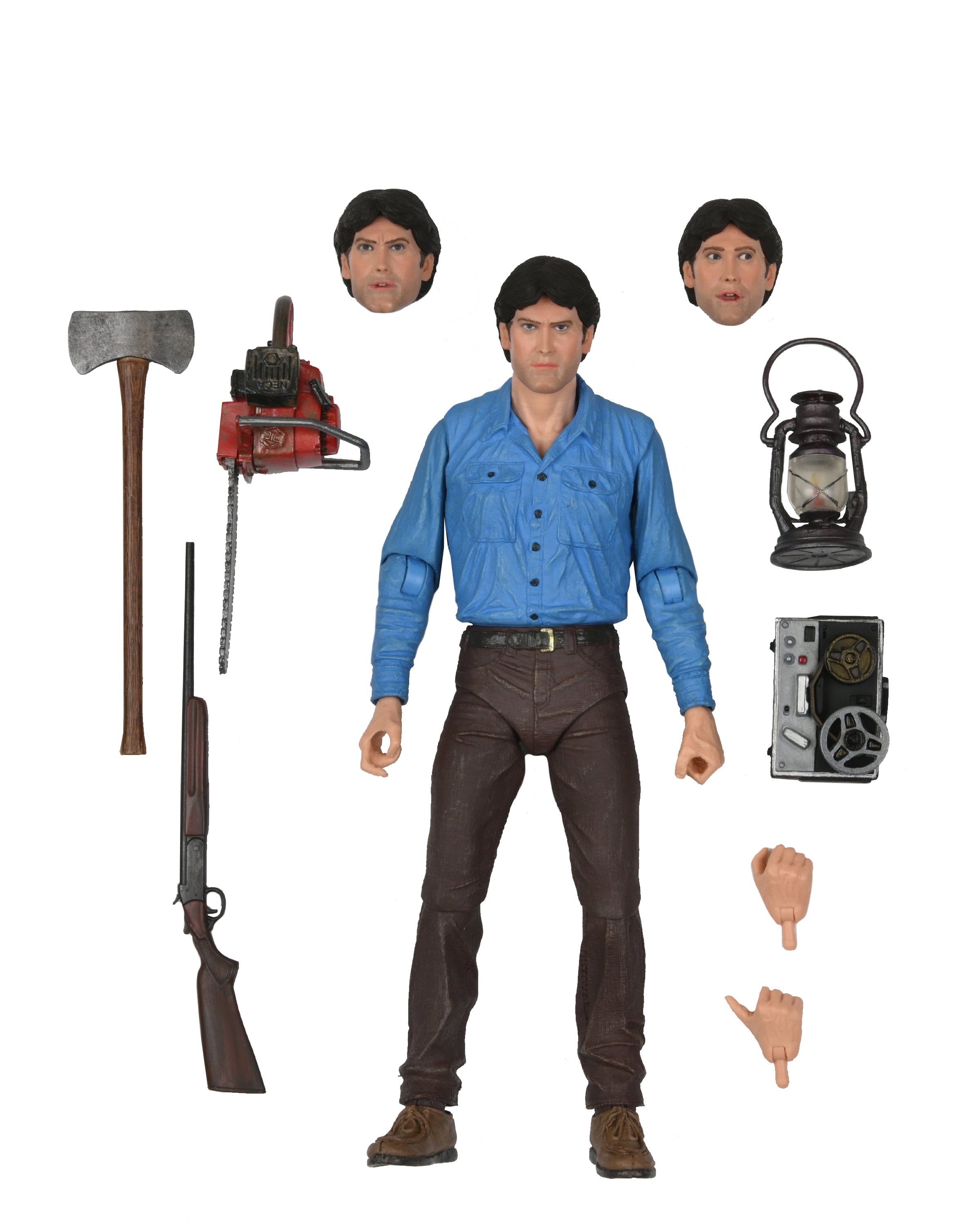 NECA, Evil Dead 7‚Äù Scale Action Figure, 40th Anniversary Ultimate Ash ...