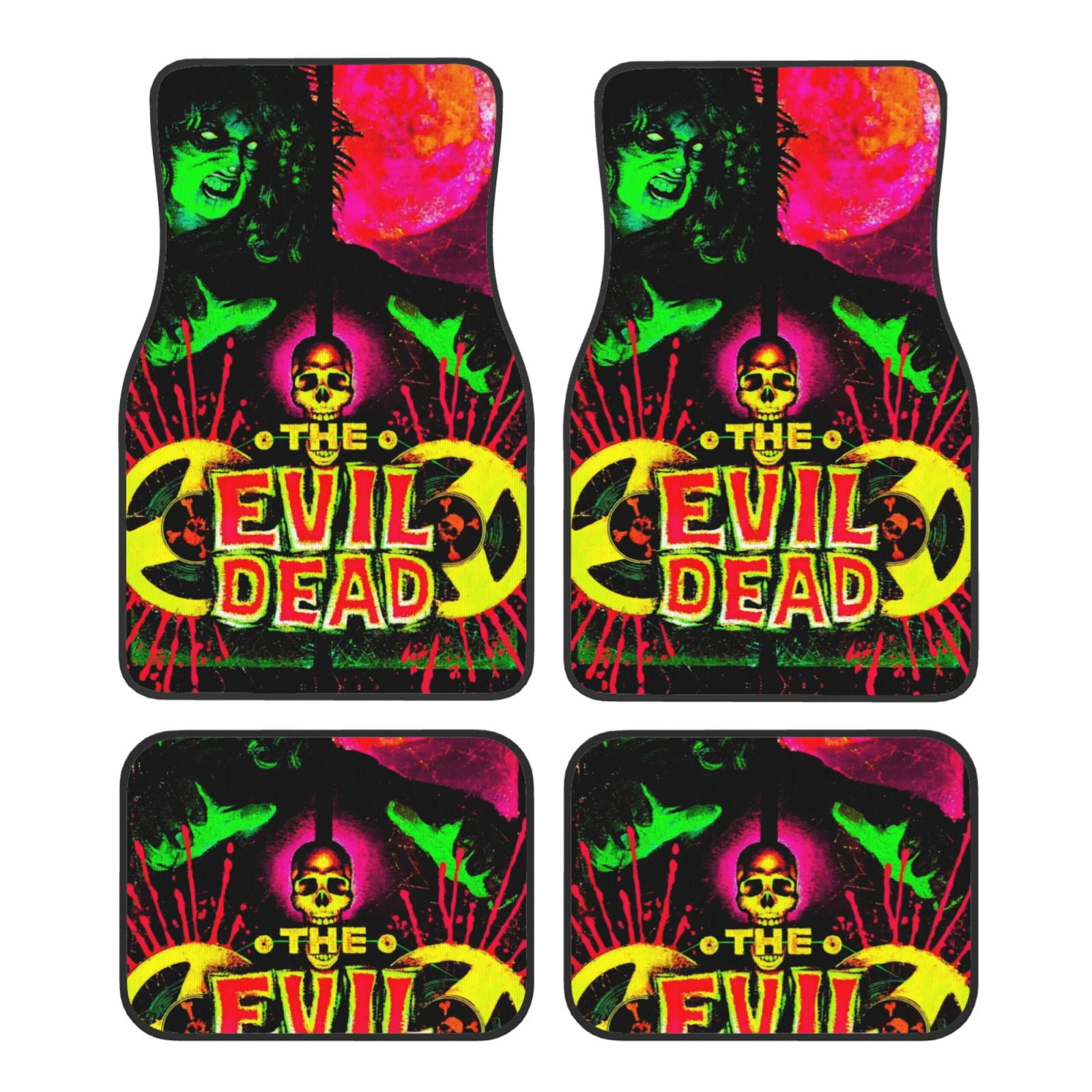 Evil Dead Horror Car Floor Mats Set of 4, Anti-Skid Universal ...
