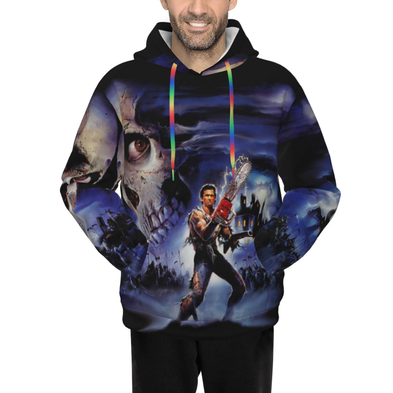 Evil Dead Horror Men's Hoodie Novelty Pattern Adult Hooded Sweatshirts ...