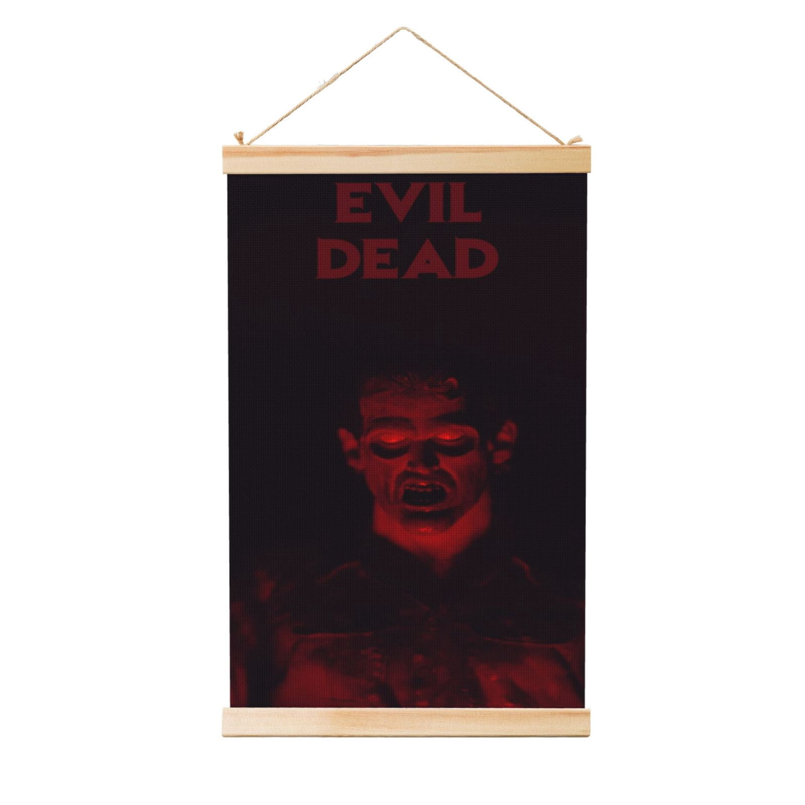 Evil Dead Horror Poster Canvas Wooden Shaft Hanging Poster Home Decor ...
