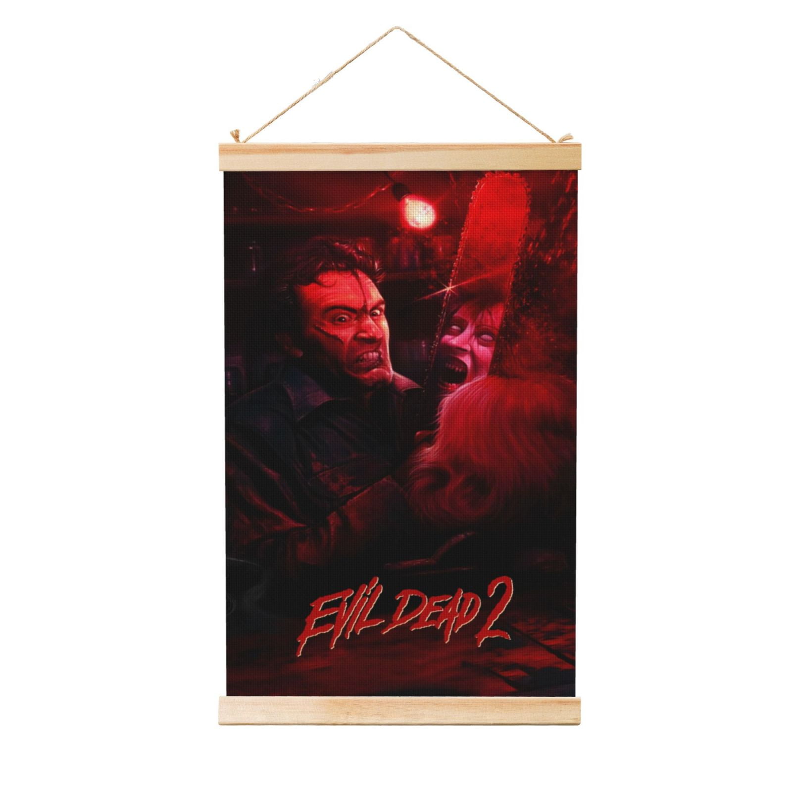 Evil Dead Horror Poster Canvas Wooden Shaft Hanging Poster Home Decor ...