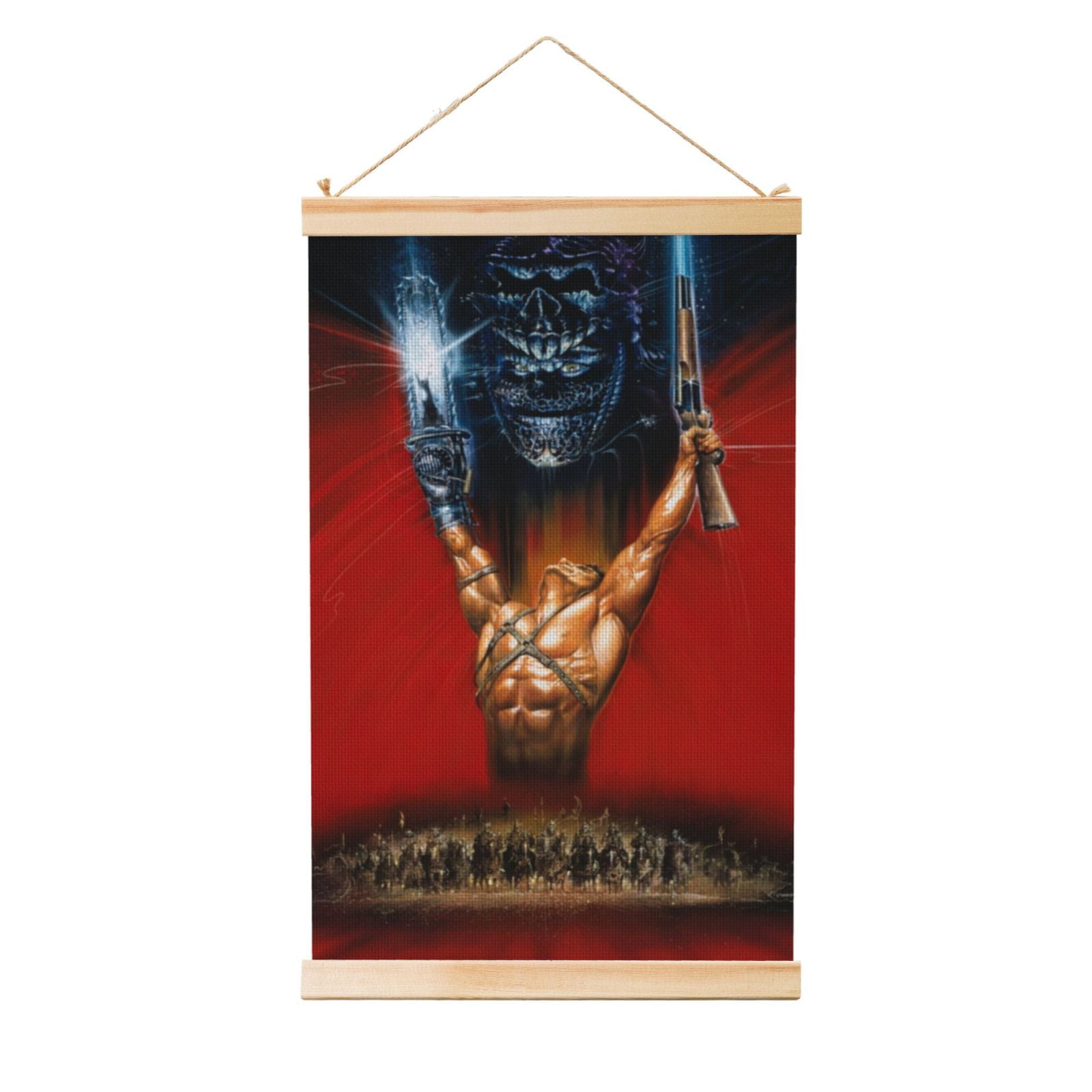 Evil Dead Horror Poster Canvas Wooden Shaft Hanging Poster Home Decor ...