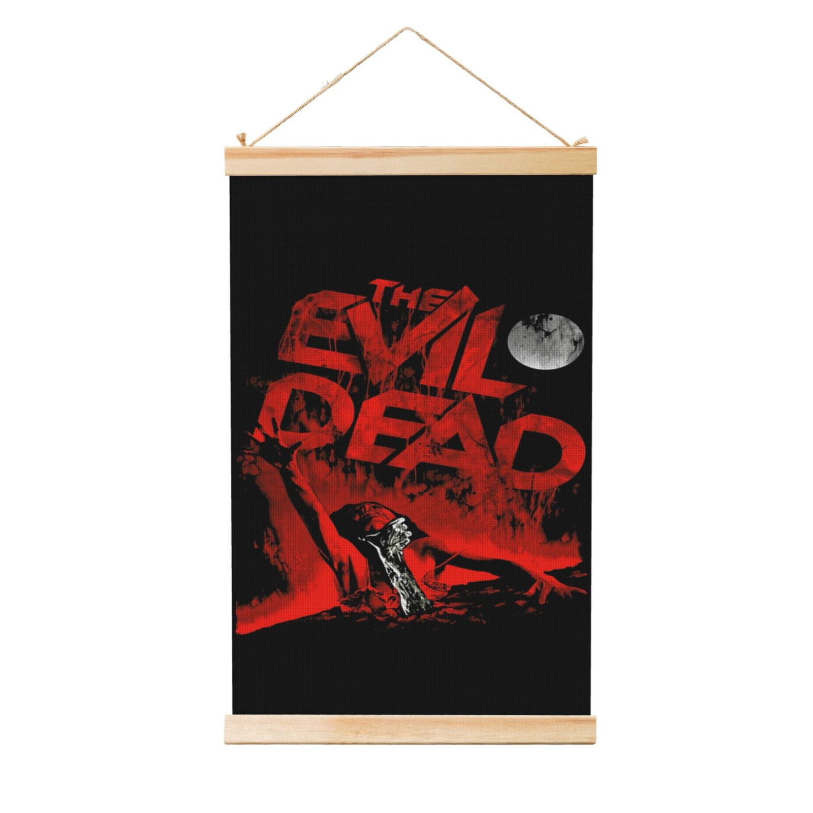 Evil Dead Horror Poster Canvas Wooden Shaft Hanging Poster Home Decor ...