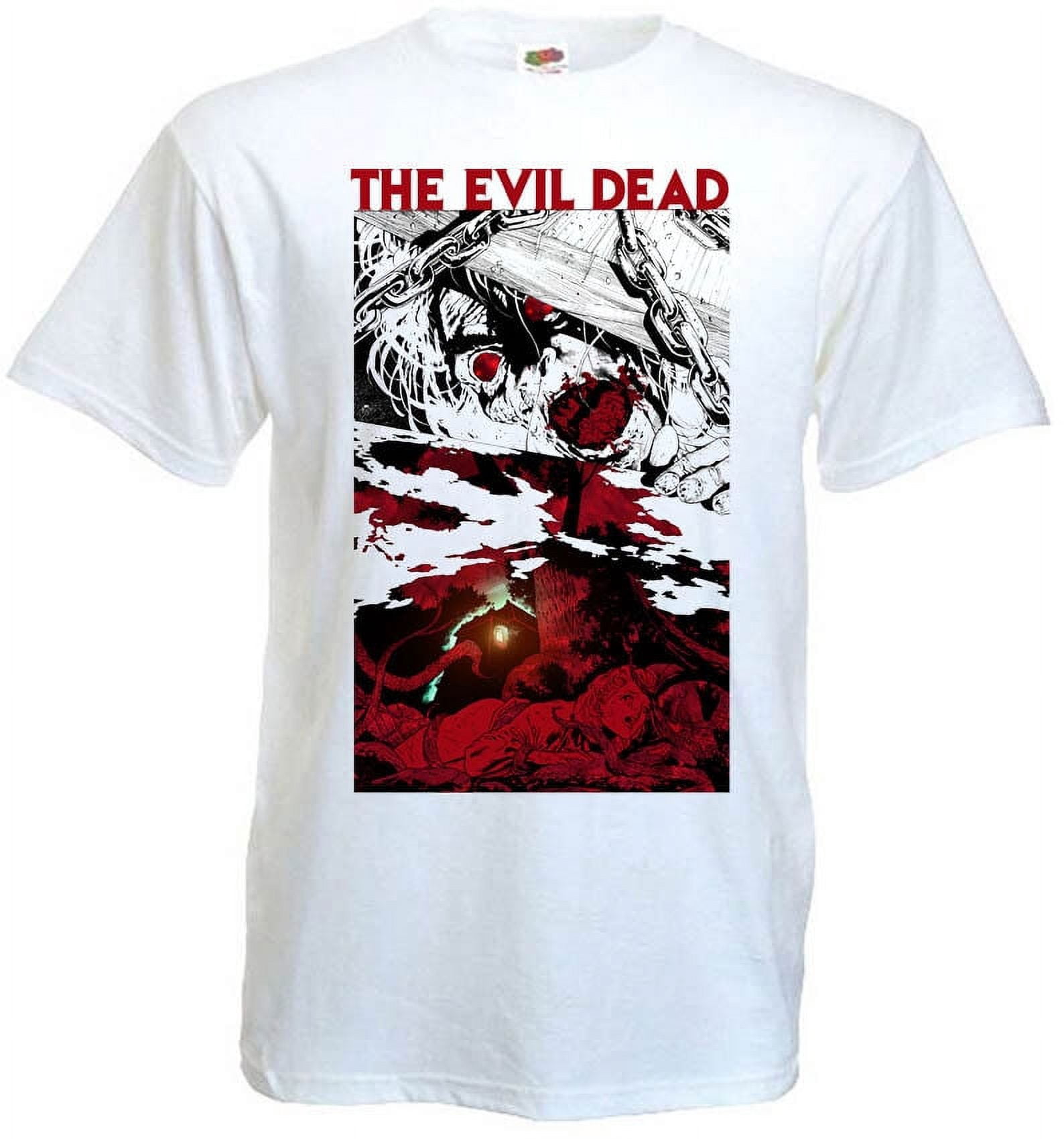 Evil Dead v.19 T shirt white movie poster horror all sizes S-5XL ...