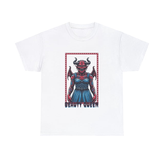 Evil Demon Beauty Queen Short Sleeve Unisex Graphic Tee - Walmart.com